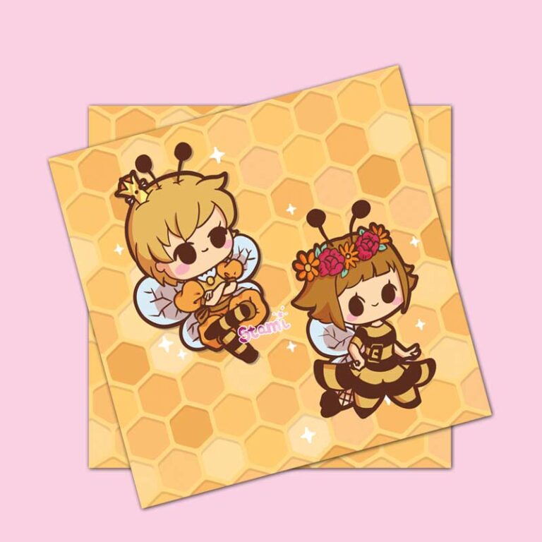 Prince Bee Square Print - Stami Studios