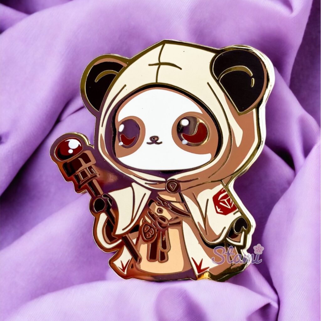Monk Panda Pin - Stami Studios