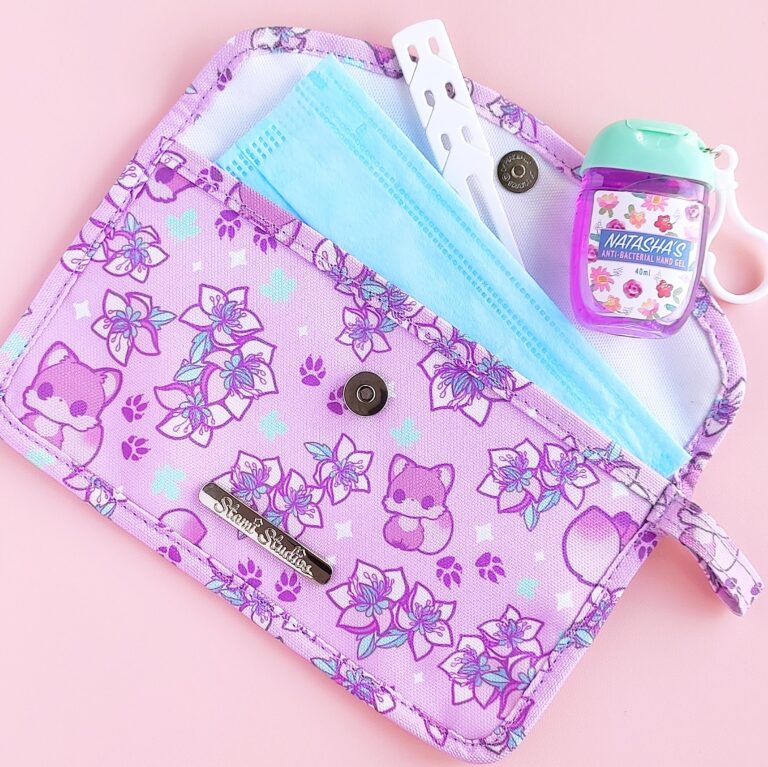 Hellebores Fox Pouch - Stami Studios