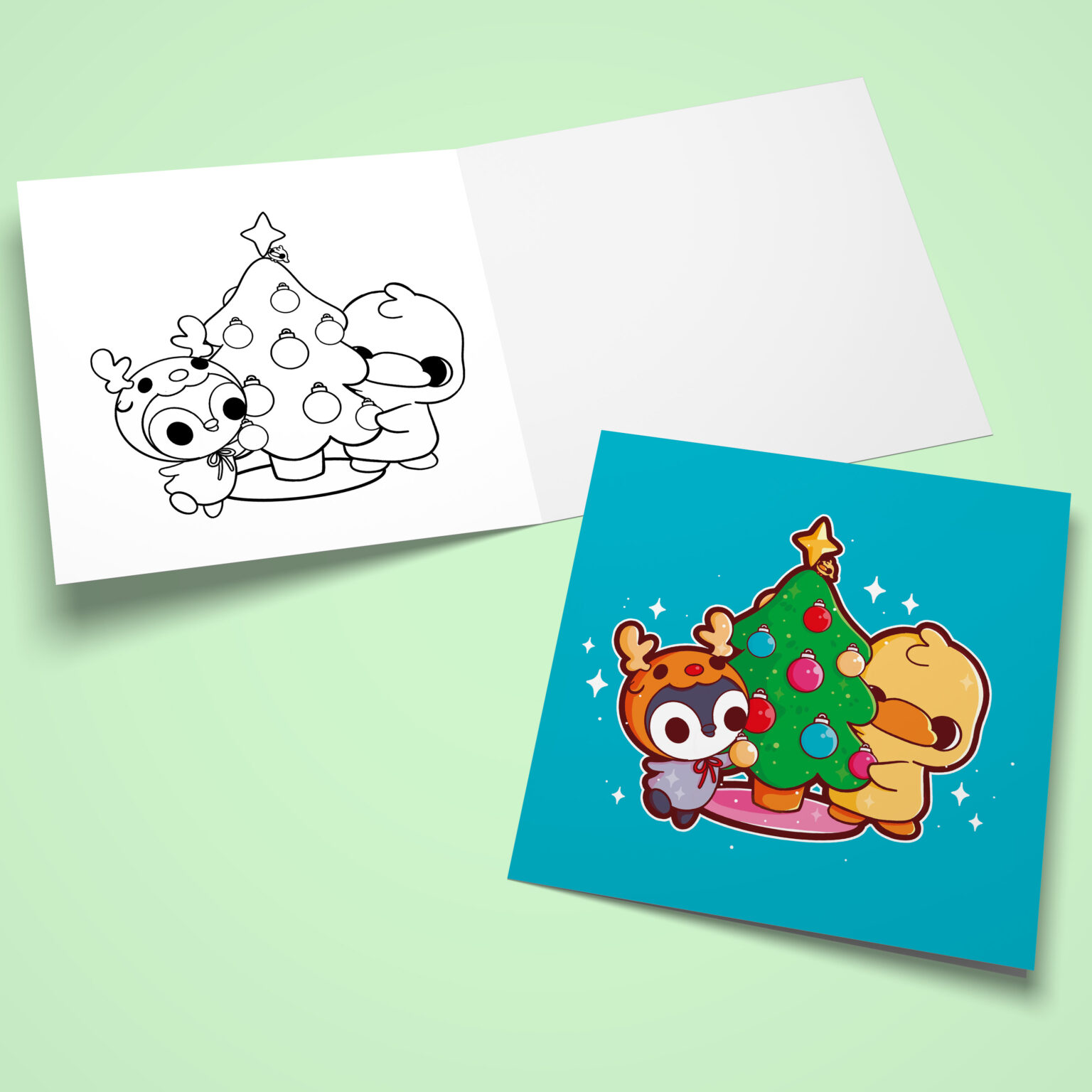 Let’s Decorate Christmas Card - Stami Studios