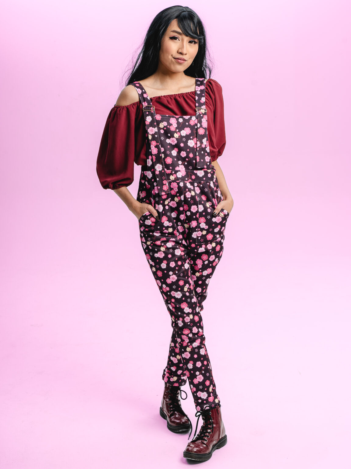 Cherry Blossom Overalls - Stami Studios