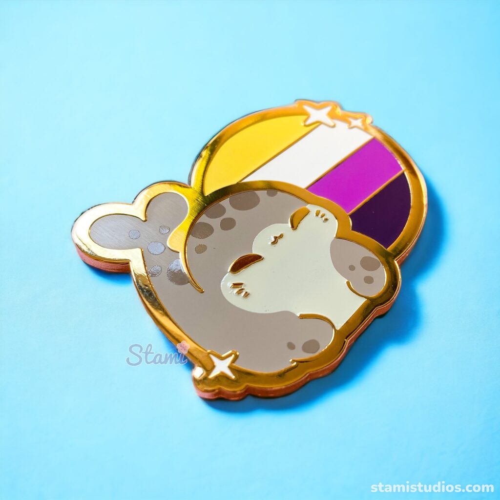 Non Binary Seal Pin - Stami Studios