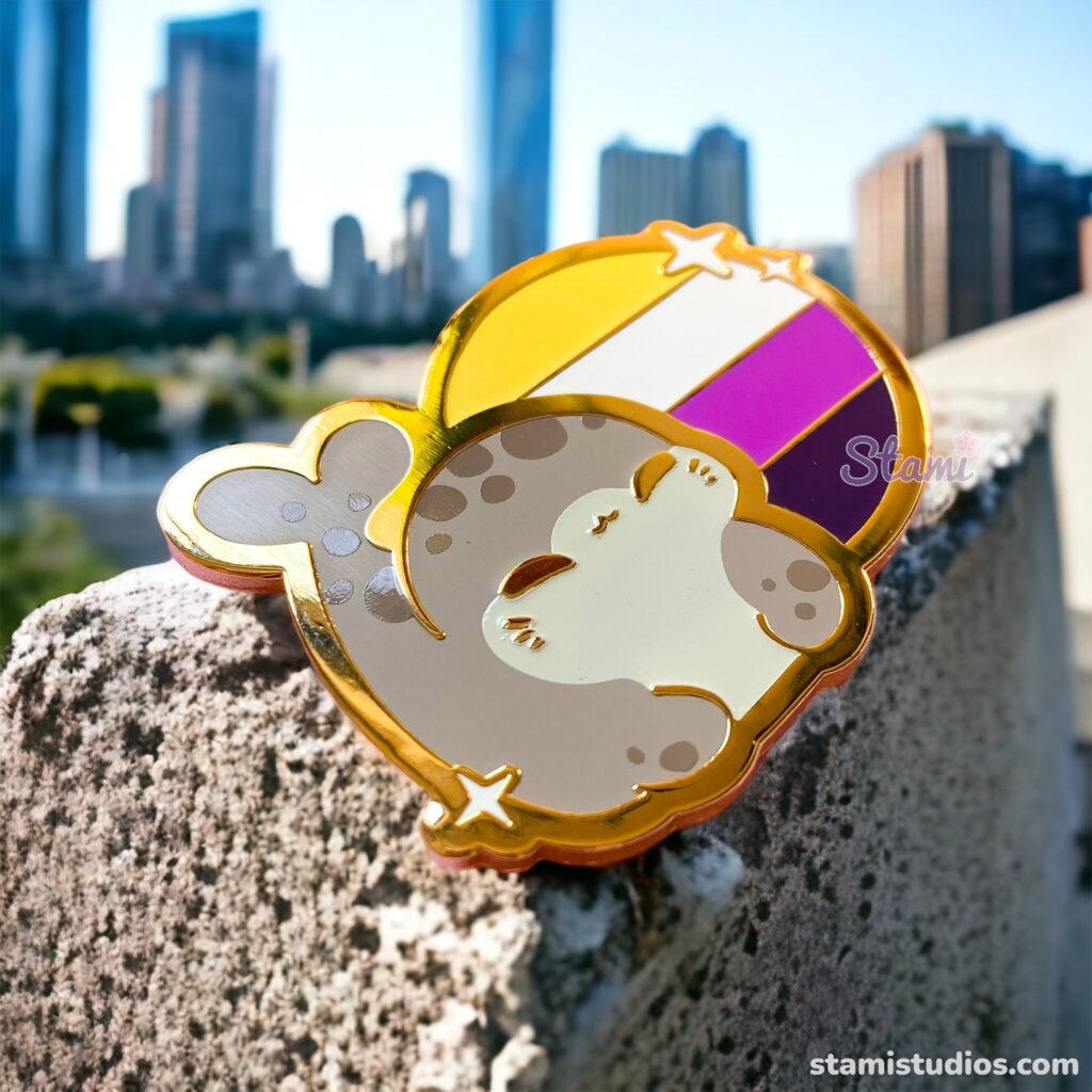 Non Binary Seal Pin - Stami Studios