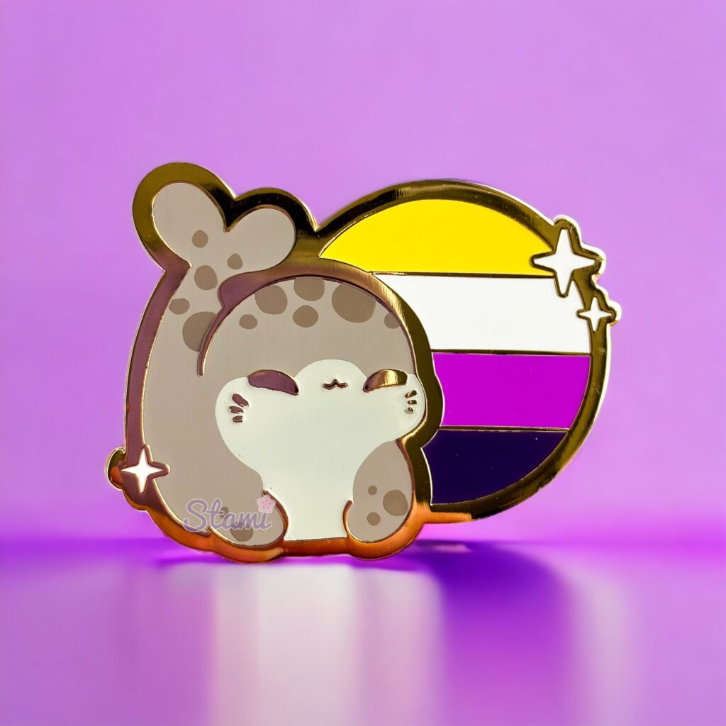 Non Binary Seal Pin - Stami Studios