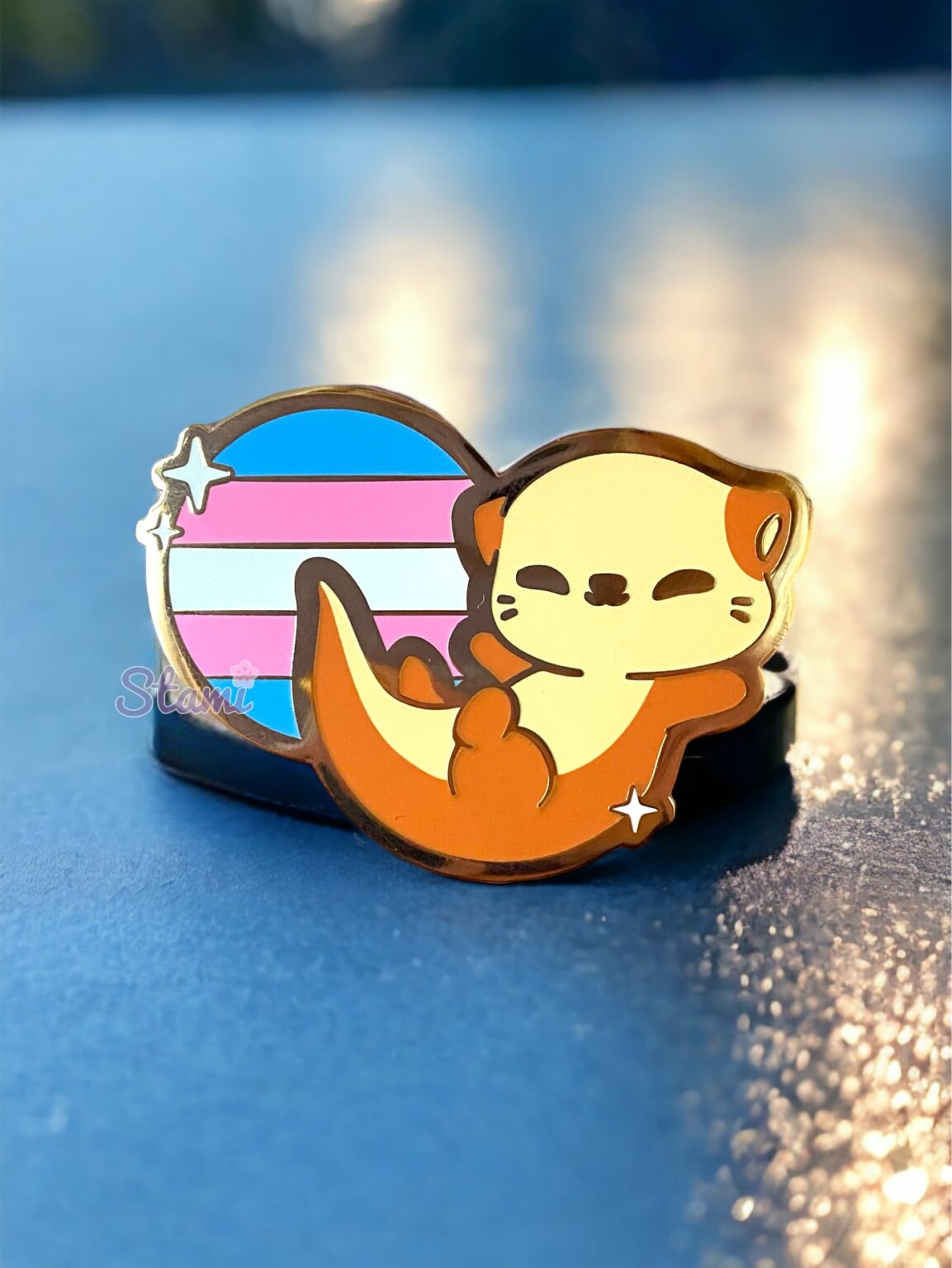 Trans Otter Pin - Stami Studios