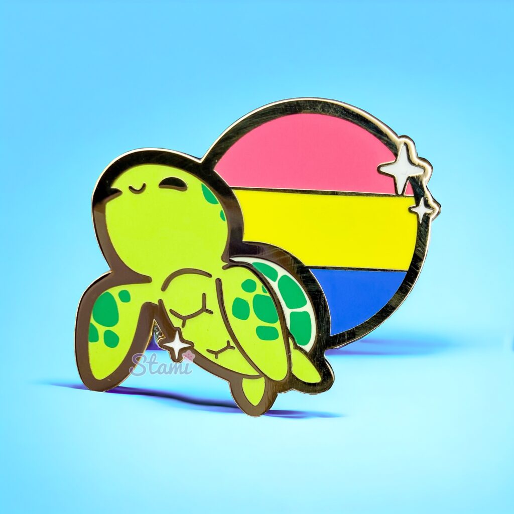 Pan Turtle Pin - Stami Studios