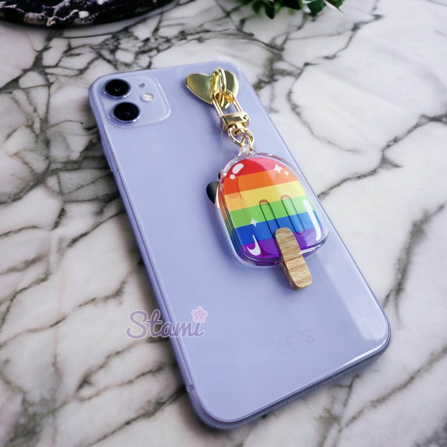 Transgender Popsicle Keychain - Stami Studios
