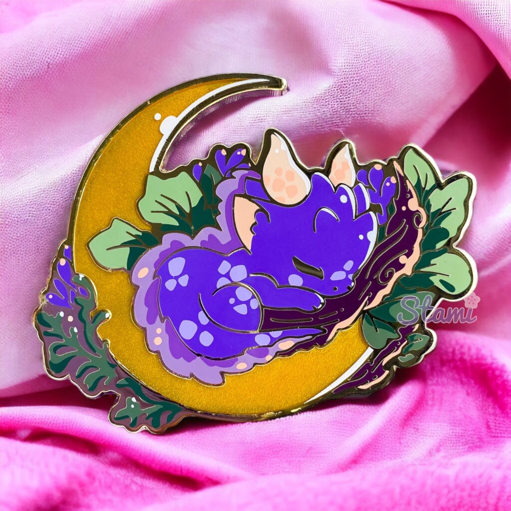 Luna Dragon Pin - Stami Studios