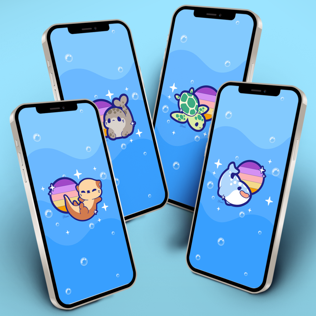 Trixic Sea Friends Wallpaper Set - Stami Studios