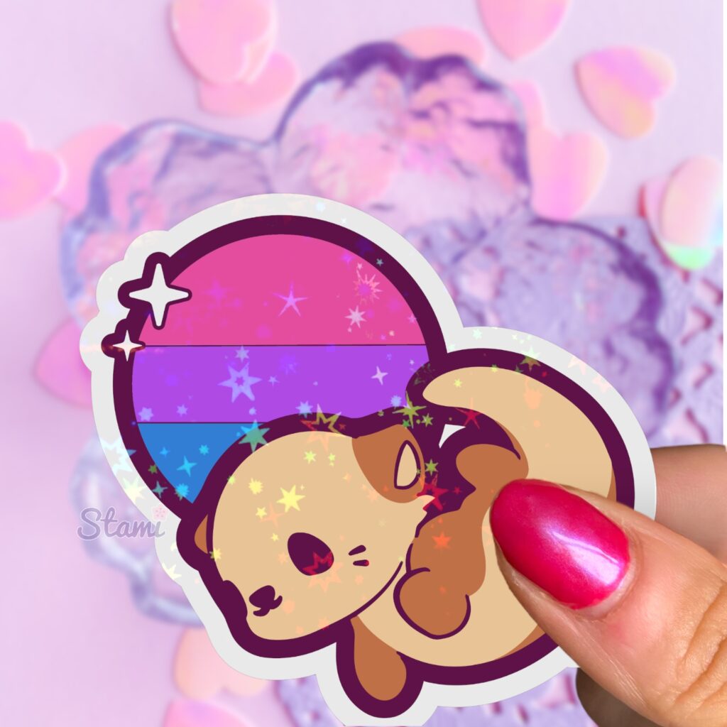 Pan Otter Holo Sticker Stami Studios pan-otter-holo-sticker-stami-studios