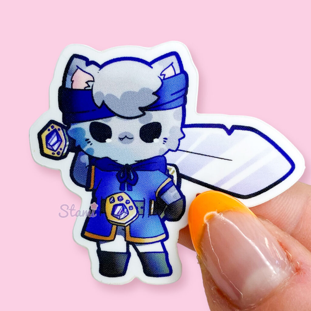 Paladin Cat Sticker - Stami Studios
