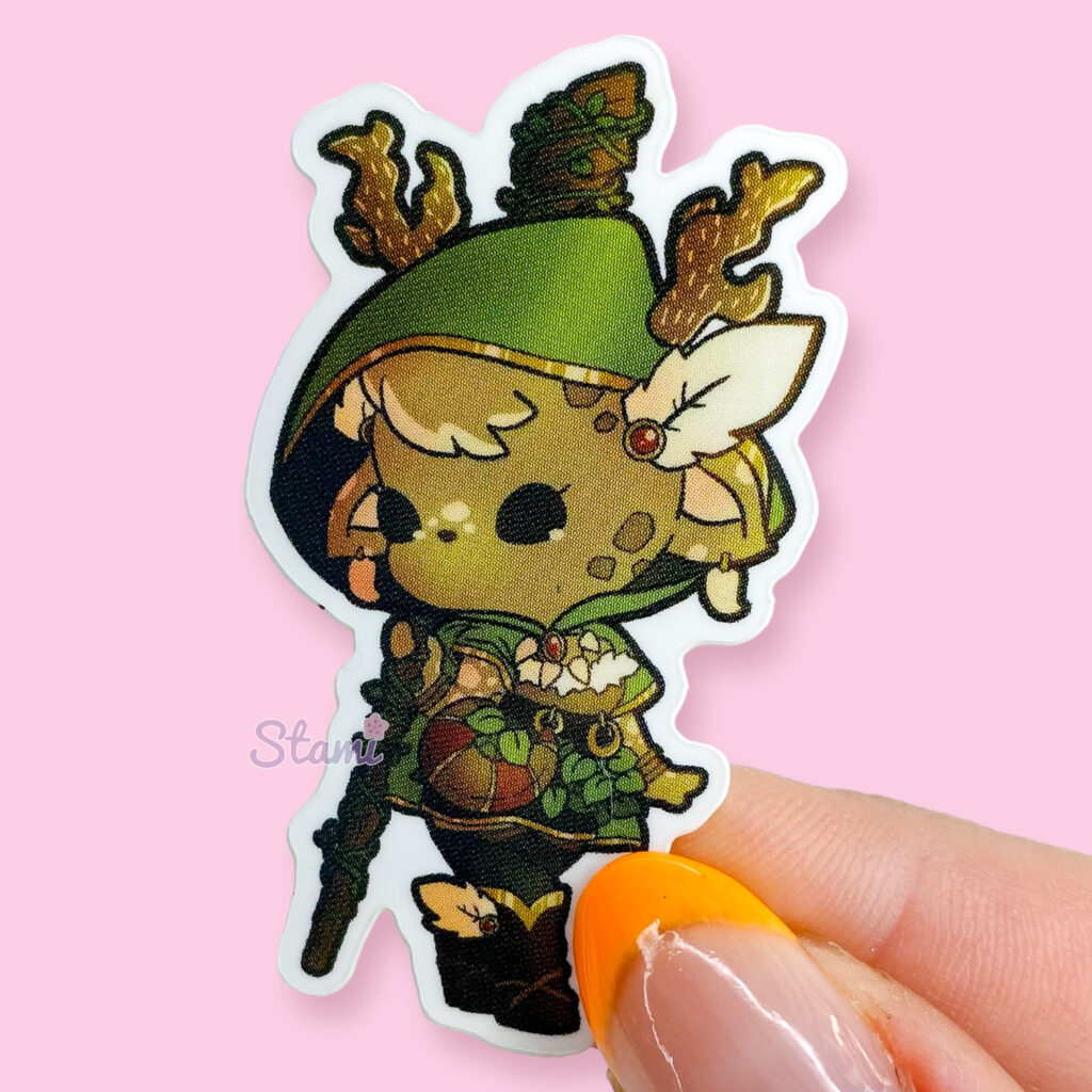 Druid Deer Sticker - Stami Studios