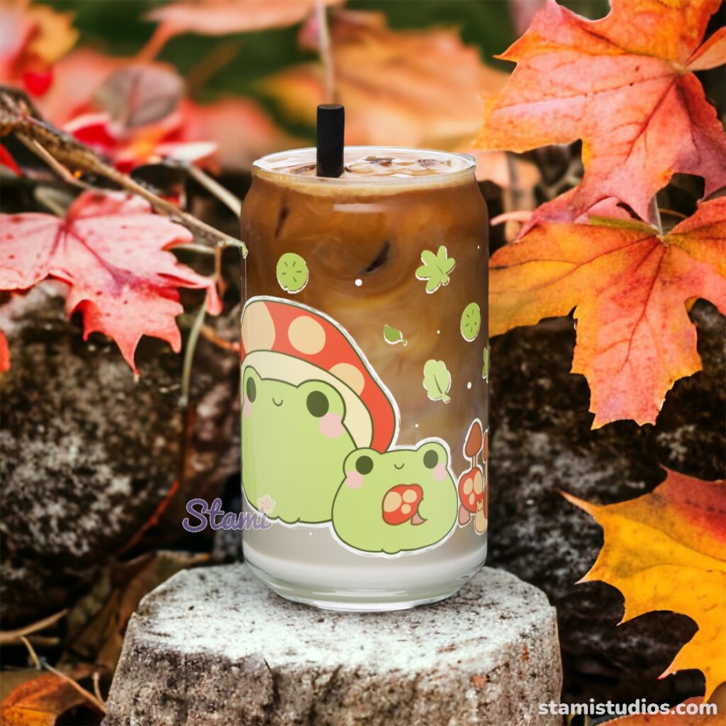 Toad ‘Shroom Can-shaped glass - Stami Studios