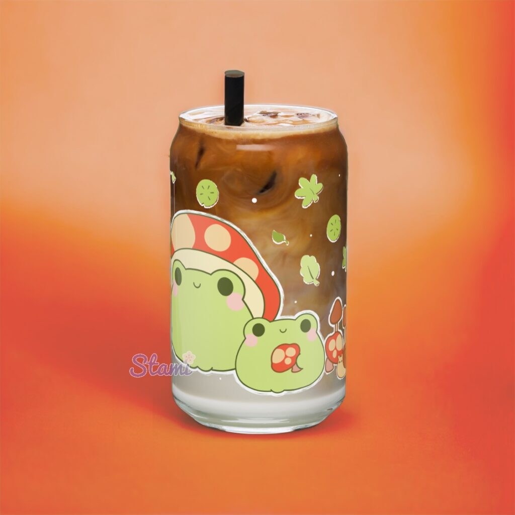 Toad ‘Shroom Can-shaped glass - Stami Studios