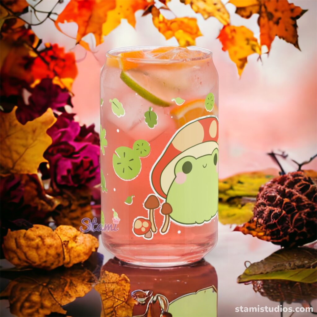 Toad ‘Shroom Can-shaped glass - Stami Studios