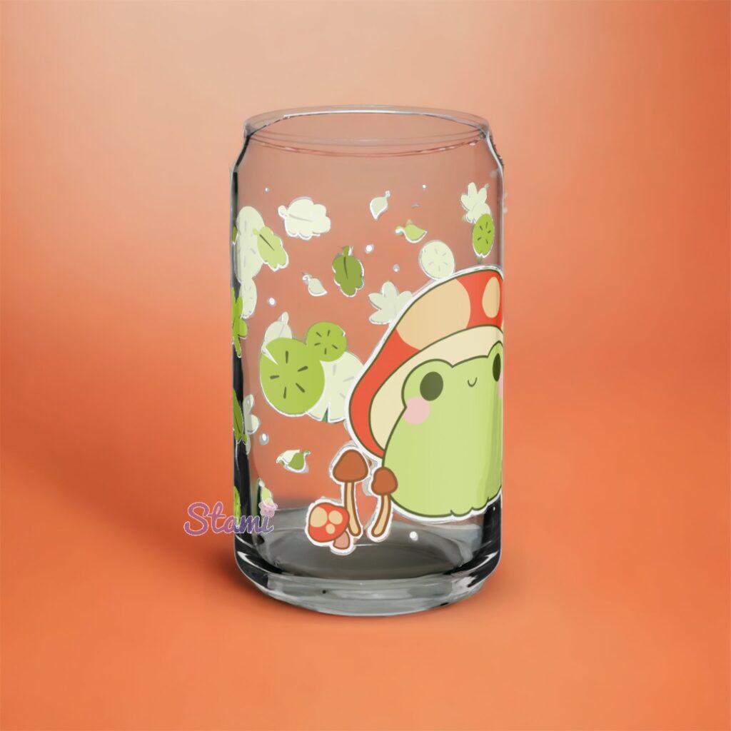Toad ‘Shroom Can-shaped glass - Stami Studios