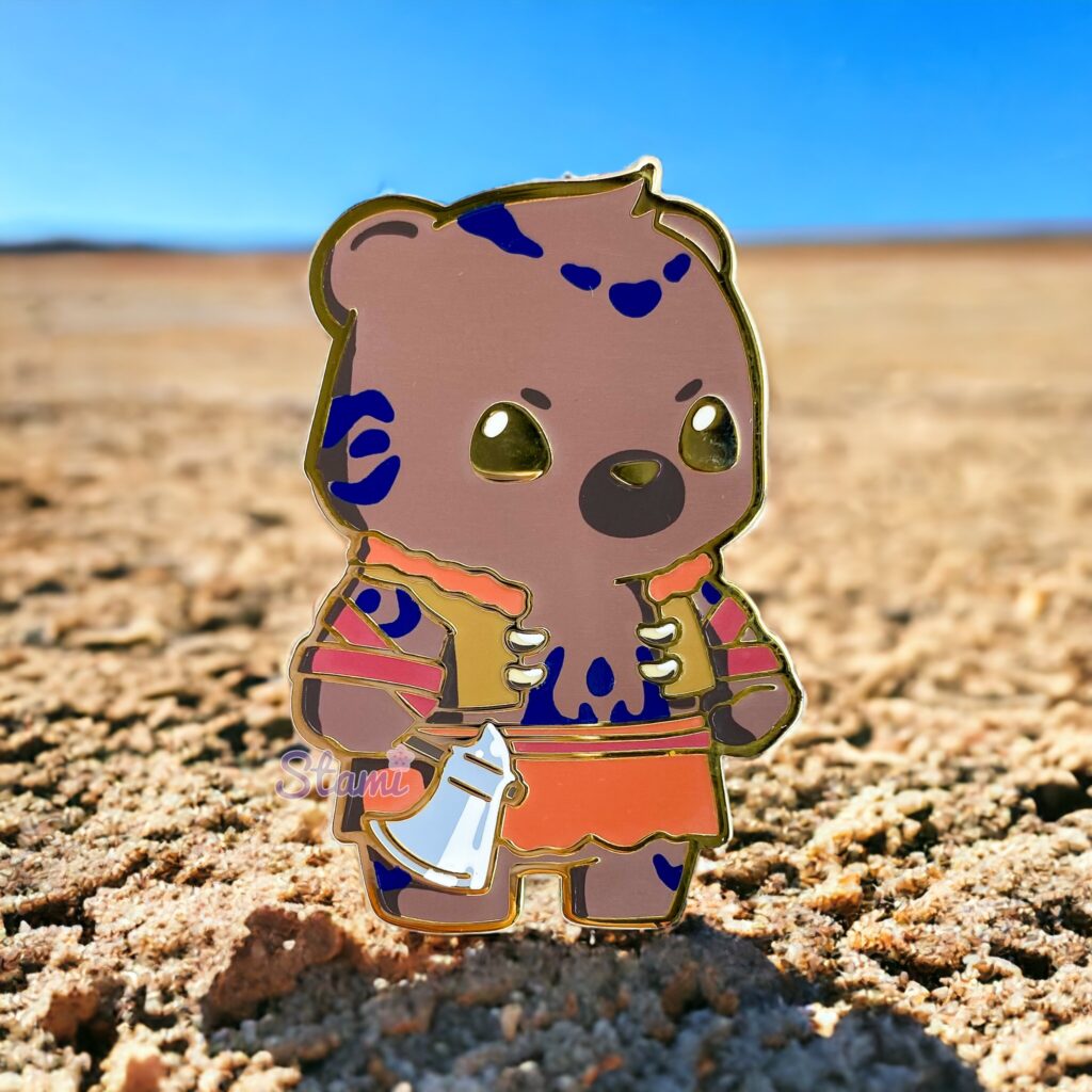 Barbarian Bear Pin - Stami Studios