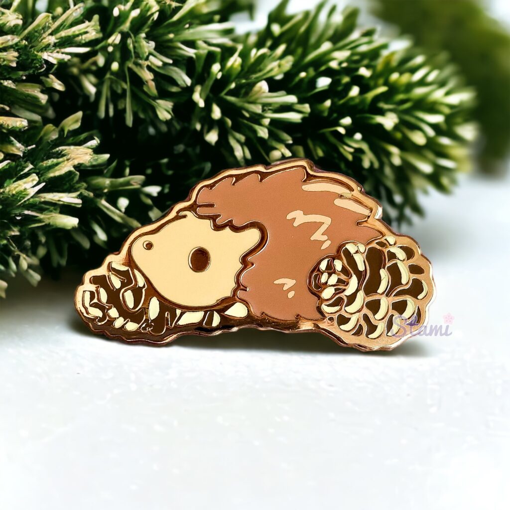 Hedgehog Woodland Collection Pin - Stami Studios