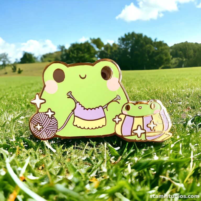 I Frogot What I Knitted Pin - Stami Studios