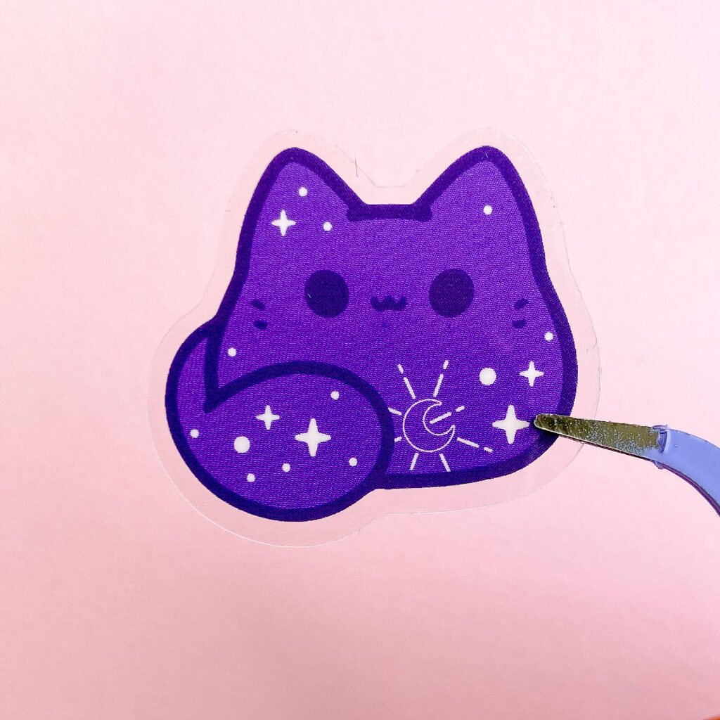 Luna Kitty Bean Sticker - Stami Studios
